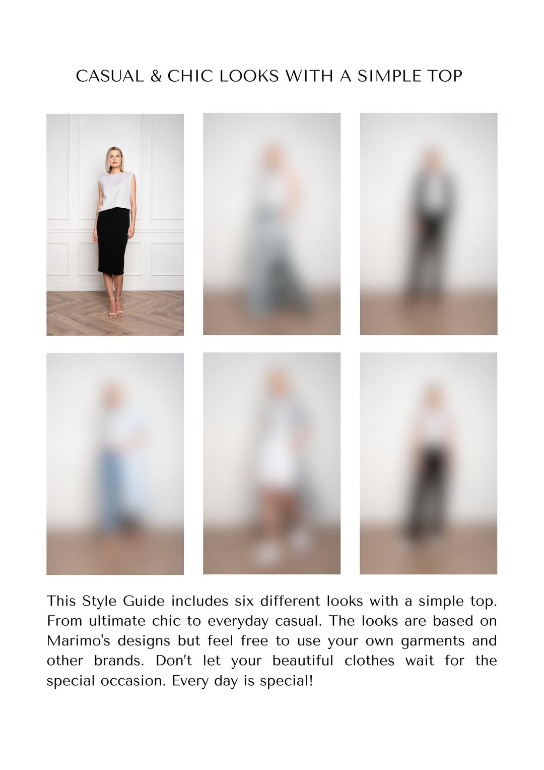 FREE STYLE GUIDE - HOW TO STYLE A SIMPLE TOP – Marimo Fashion