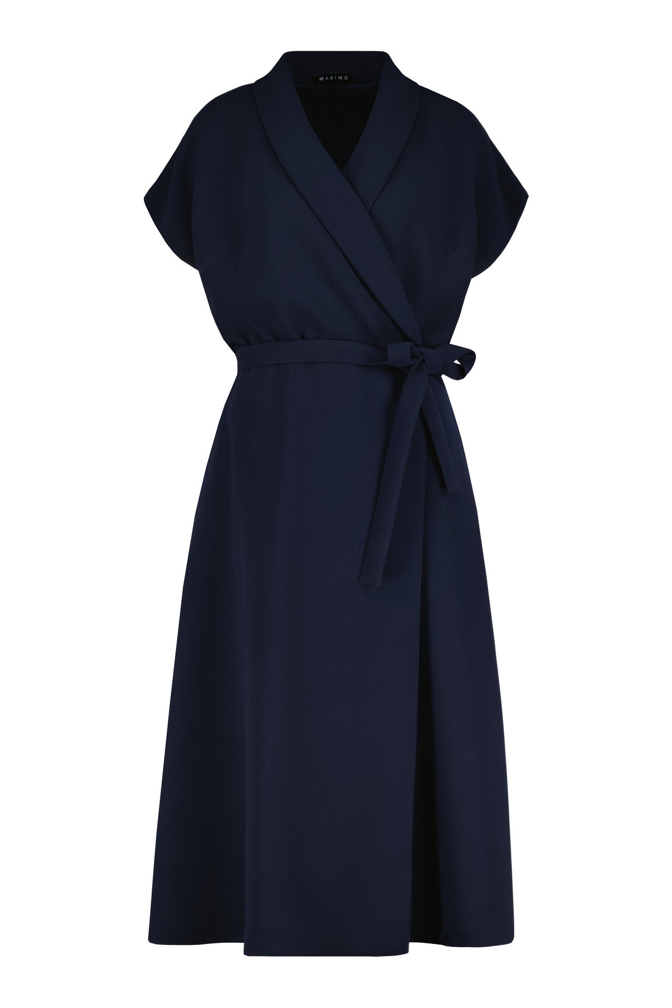 STELLARIA NAVY BLUE WRAP DRESS – Marimo Fashion